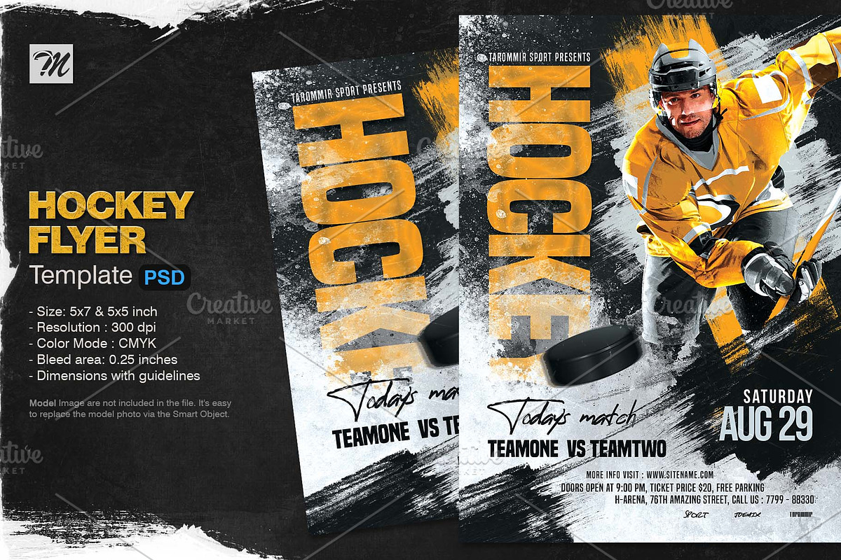 Hockey Flyer Template | Creative Market