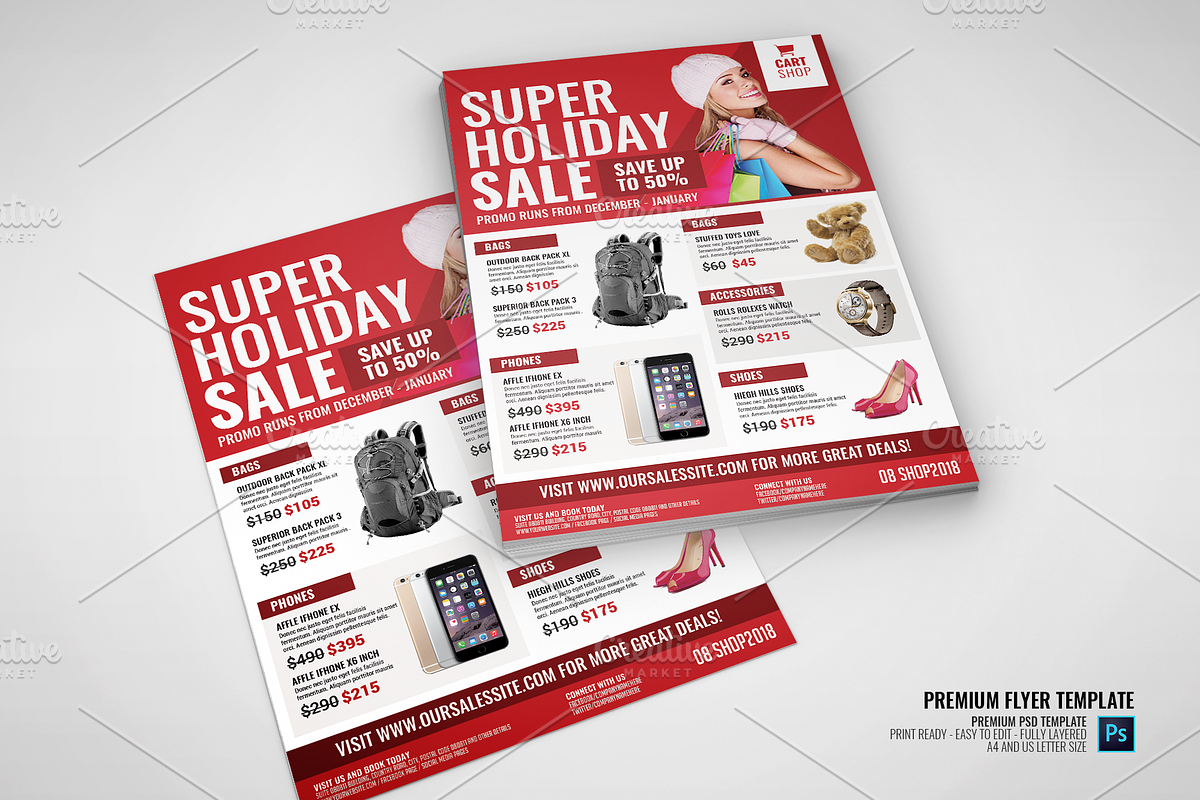 Product Sale Promotional Flyer, a Flyer Template by PSDPixel