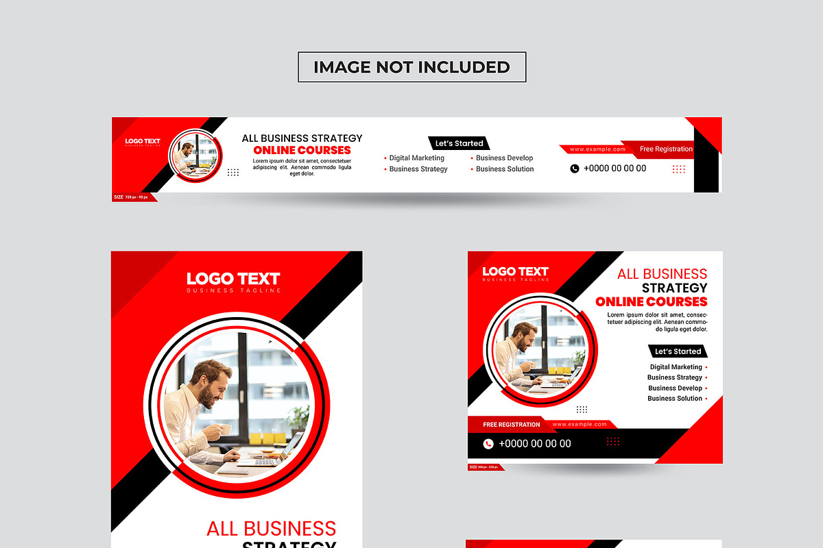 Online Business Courses Banner, a Social Media Template by MRI STUDIO ...
