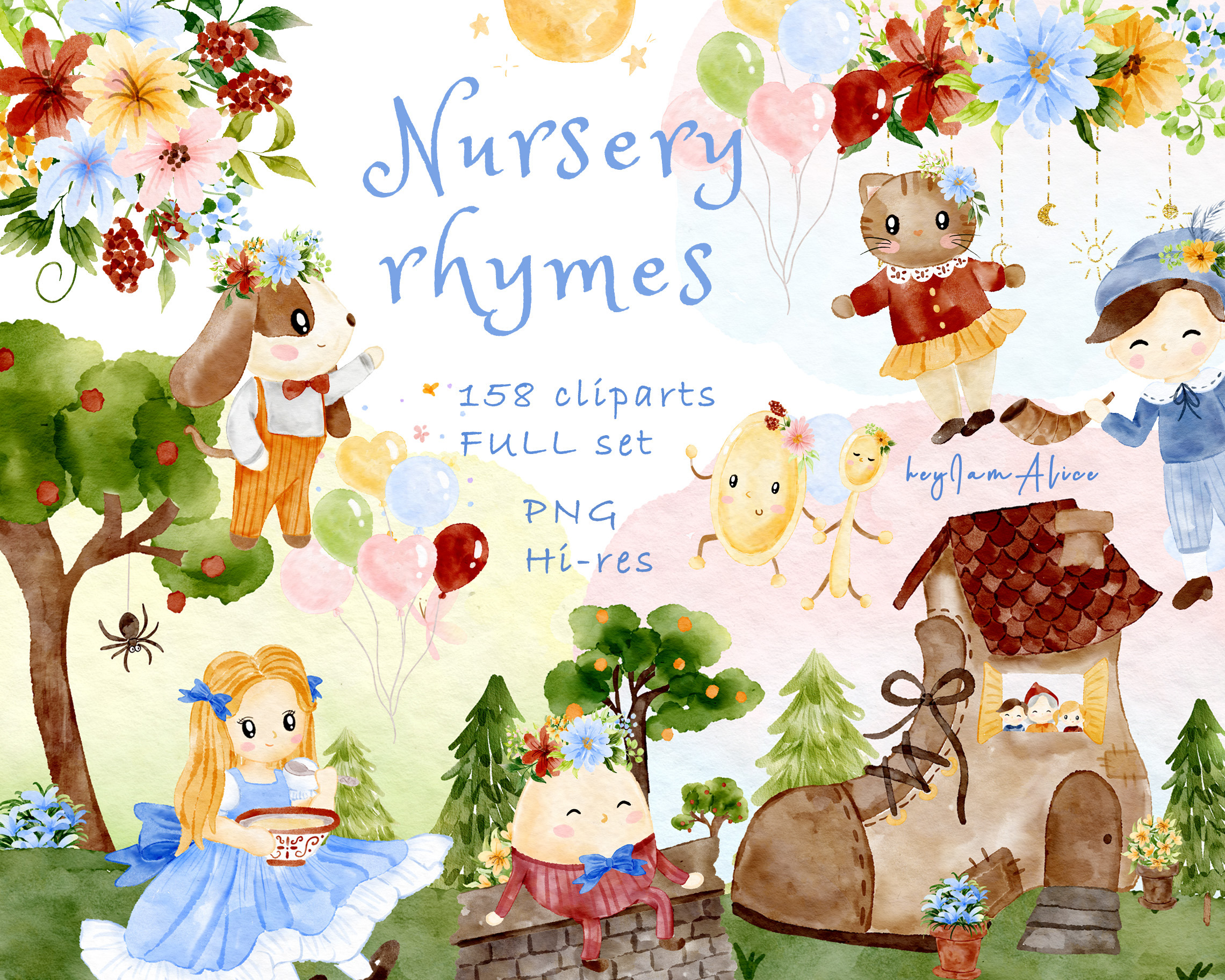 Nursery rhymes clipart