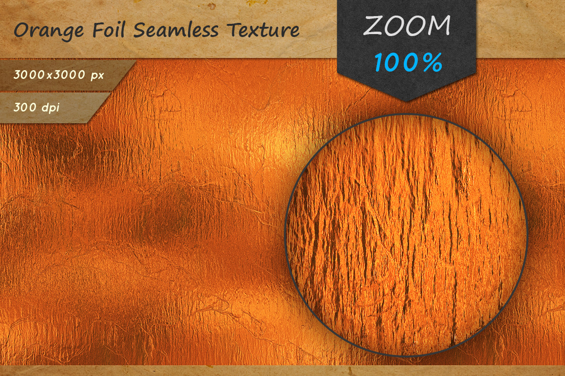 Orange Foil Tileable HD Texture, a Texture Graphic by Marabu Textures Store