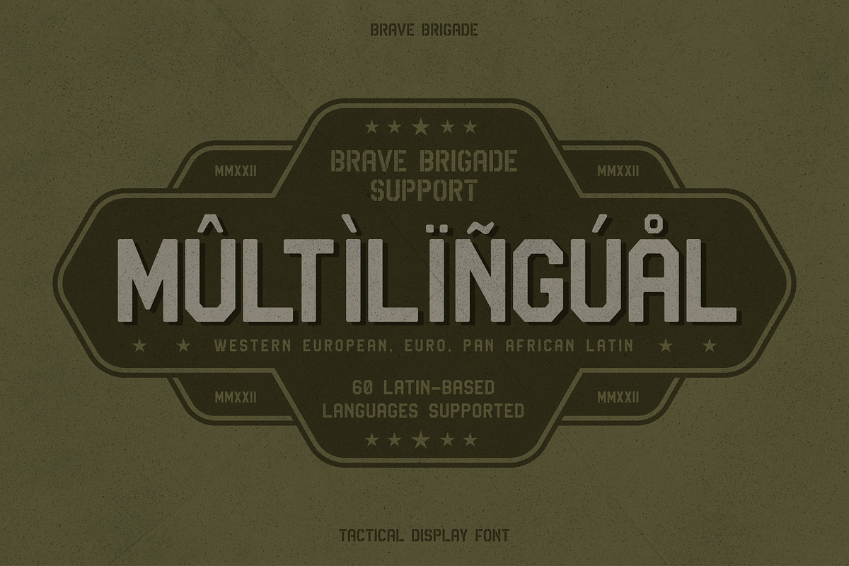 Brave Brigade - Tactical Display Font