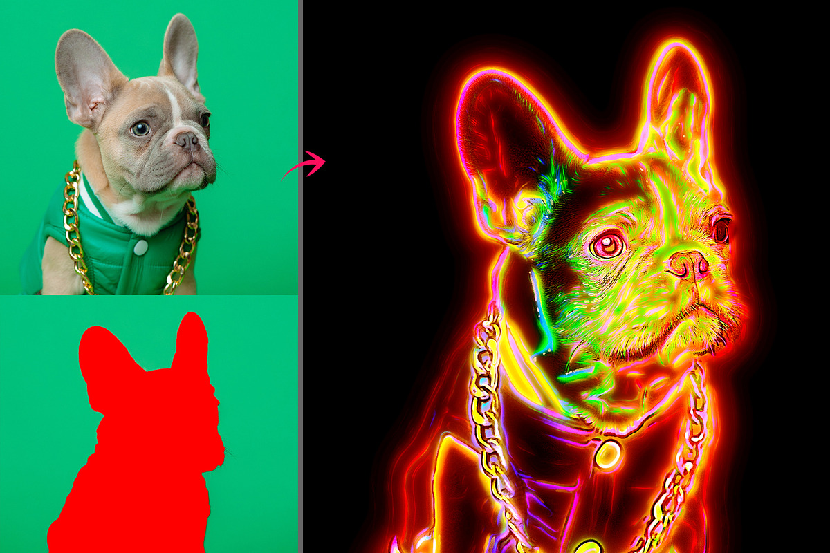 Neon Painting Effect, an Action Add-On by MRI STUDIO