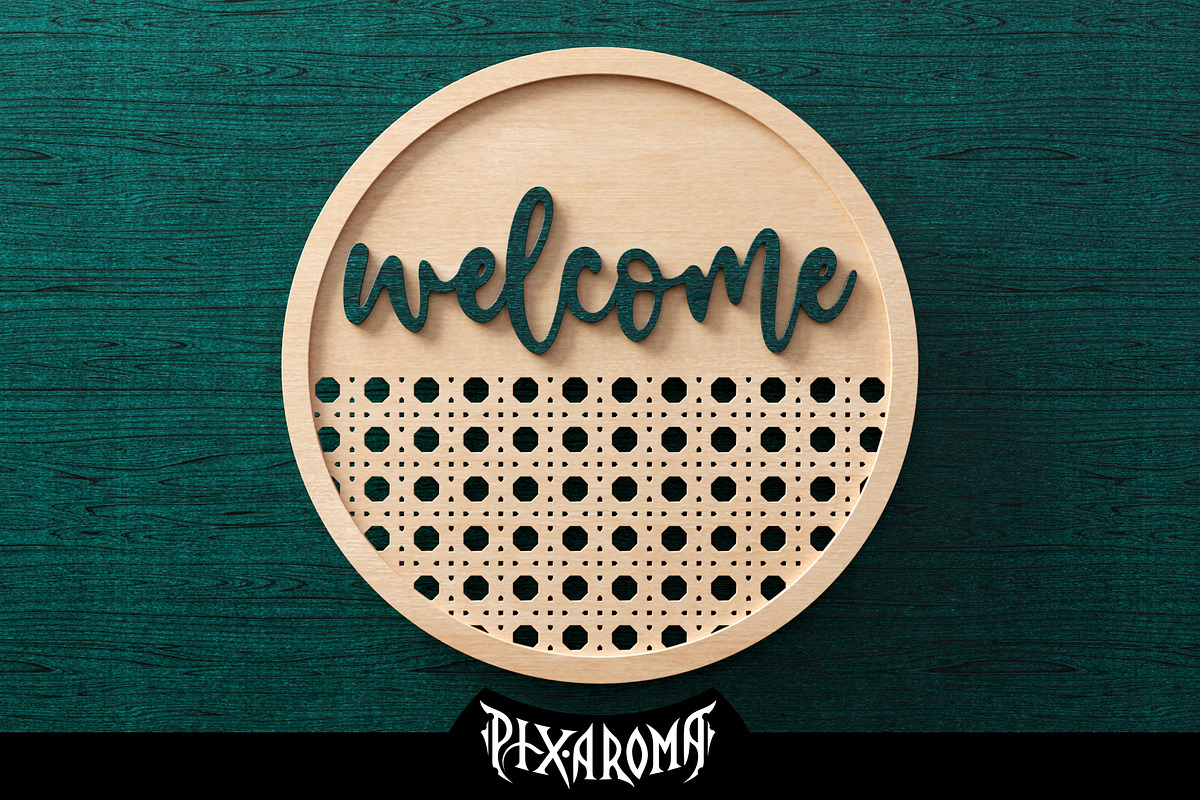 Rattan Pattern Bundle - Cut Files, an Illustration by pixaroma