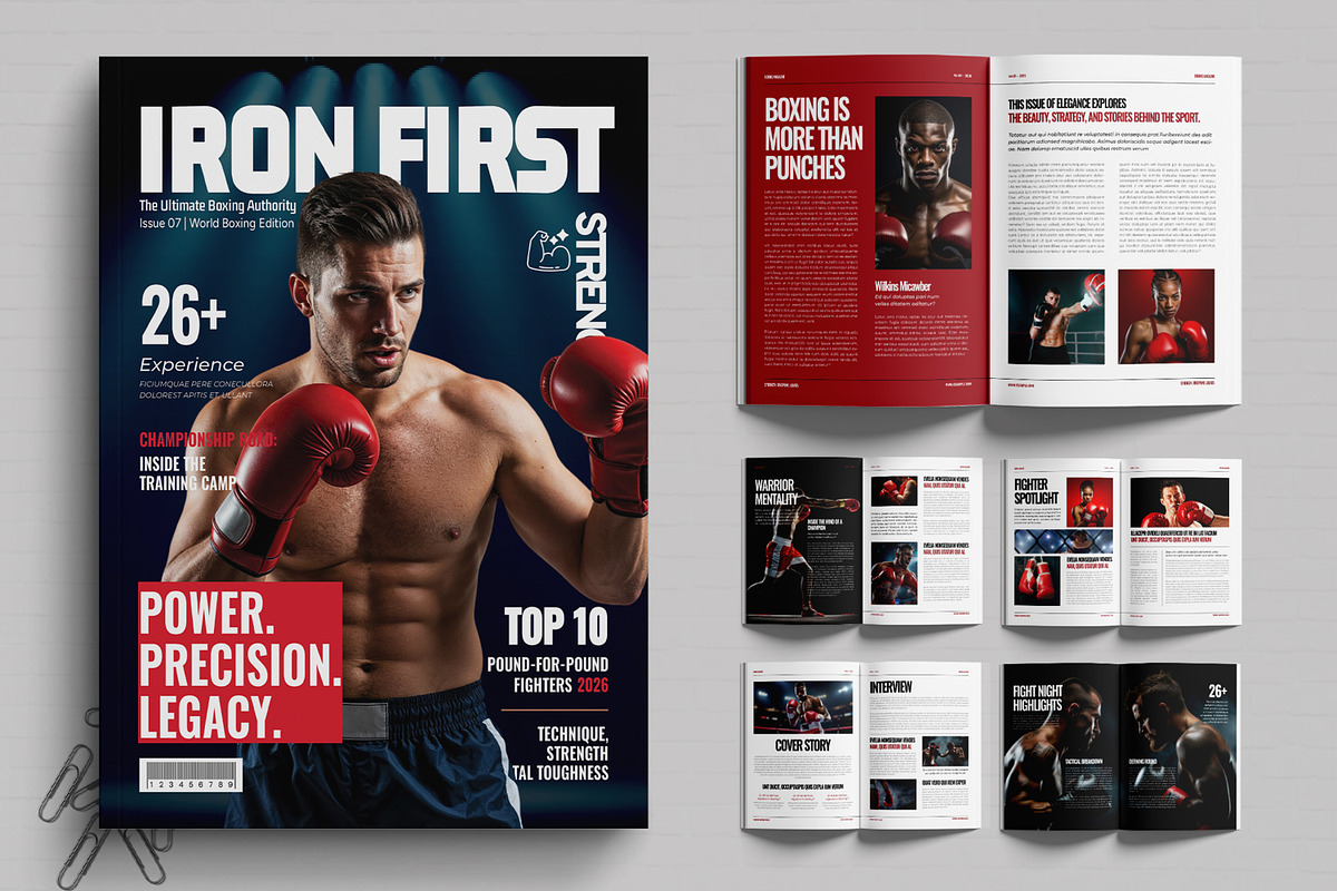 Boxing Magazine Template