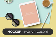 Mockup - iPad Air Colors, an iPad Mockup by tomodachi studio