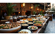 A lavish Middle Eastern buffet setup, a Food & Drink Photo by Sergey ...