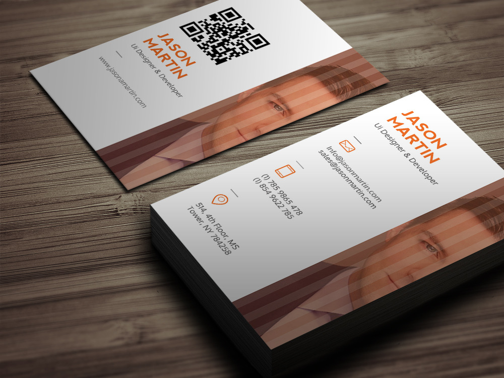 Simple Individual Business Card, a Business Card Template by bouncy