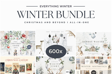 Valentine Shops Clipart Bundle, a Seasonal Illustration by Tanya Kart