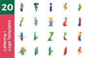 20 Logo Lettering I Template Bundle, a Branding & Logo Template by ...