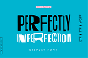 Perfectly Imperfection - Display font