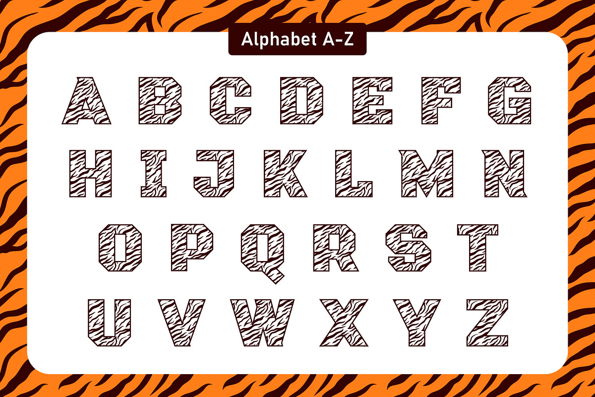 Bengal Tiger Decorative Font, a Serif Font by Fox7 By Rattana