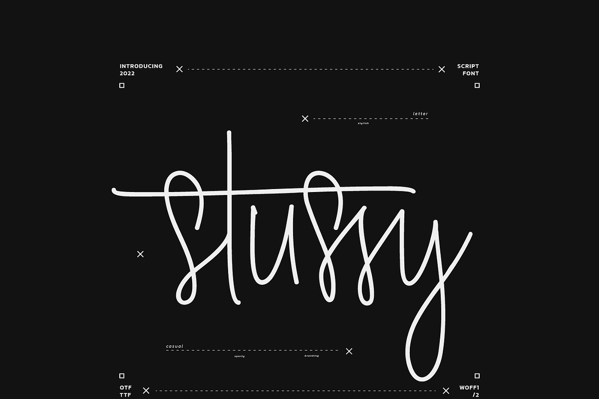 Stussy Script Font, a Script Font by infernostudio3
