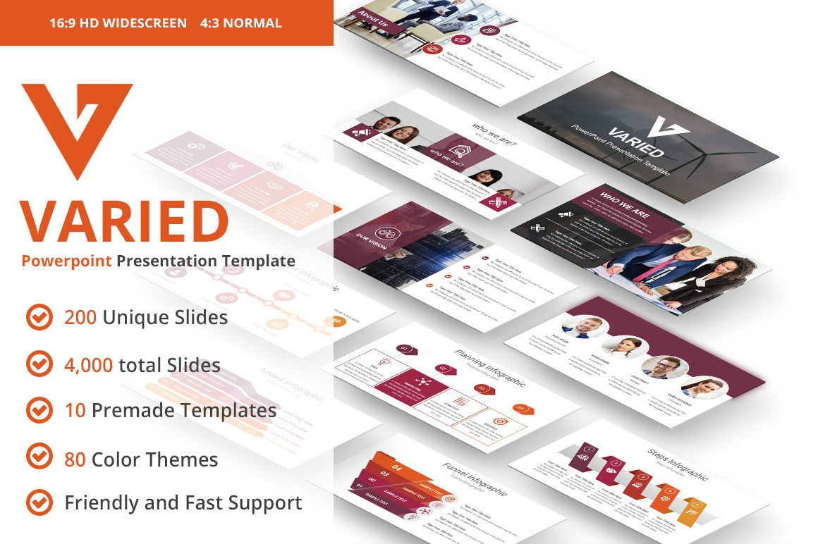 Varied PowerPoint Template, a Presentation Template by GraphicStan ...