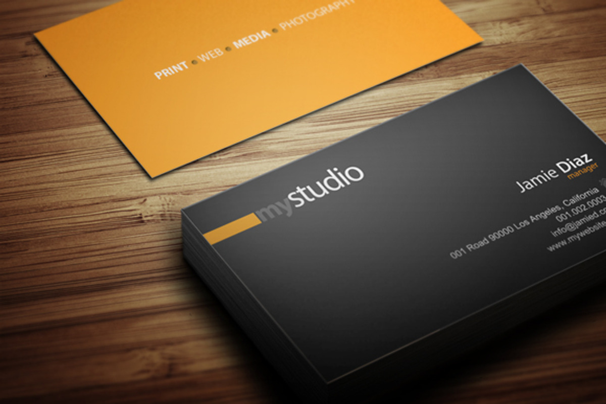 Professional Card, a Business Card Template by printdesignbundle