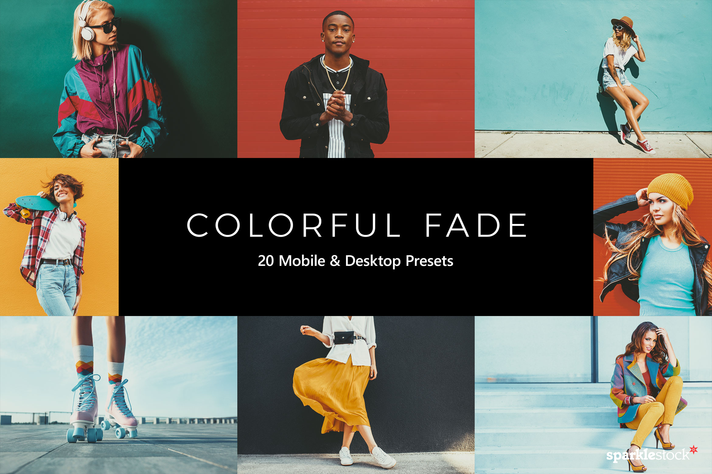 20 Colorful Fade LR Presets, a Preset Add-On by SparkleStock