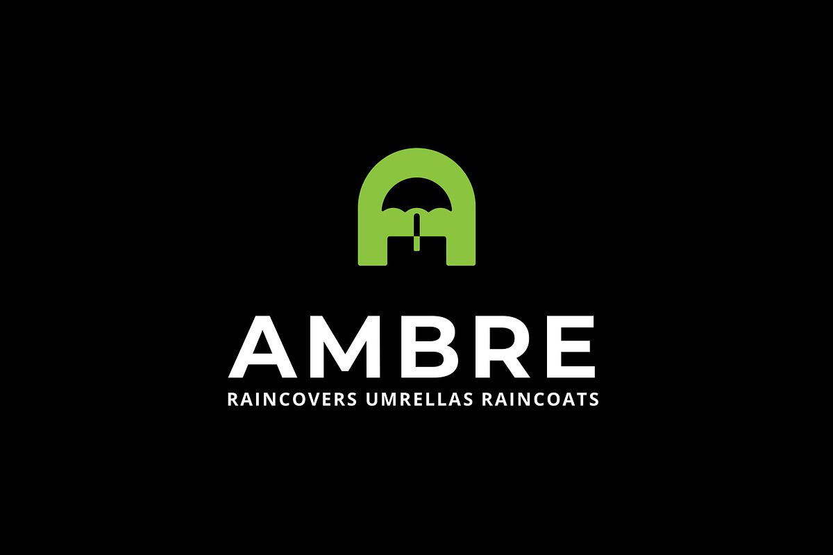 Ambre Letter A Umbrella Logo, a Branding & Logo Template by Tovarkovdesign