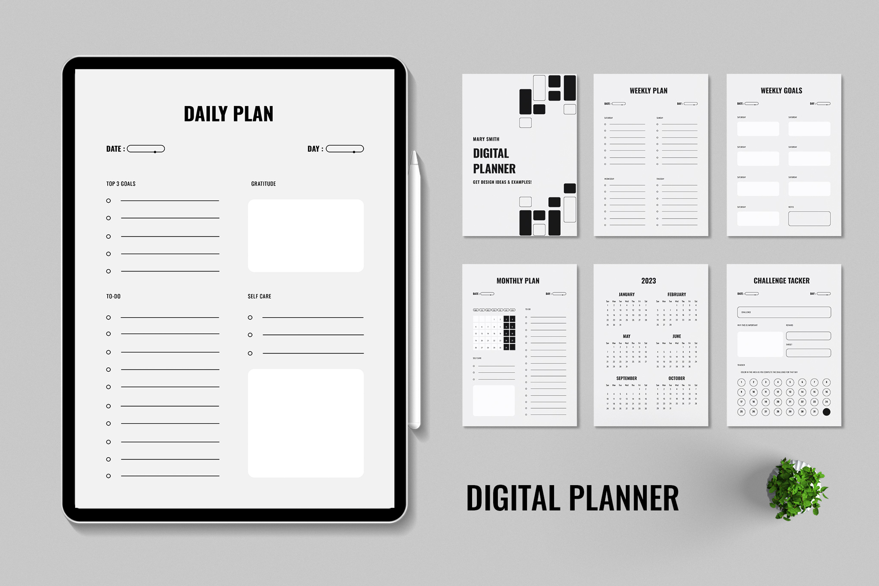 Digital Planner Design Template