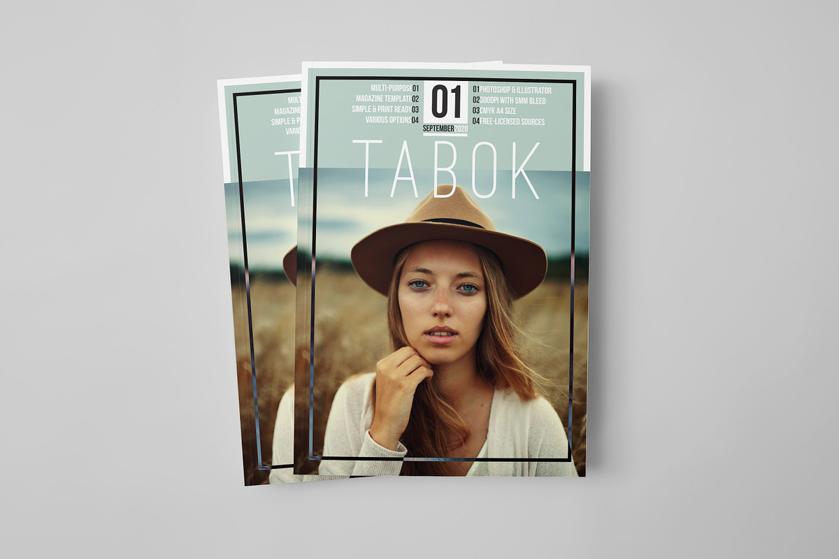 Tabok - Magazine Cover Template, a Magazine Template by h.utomo