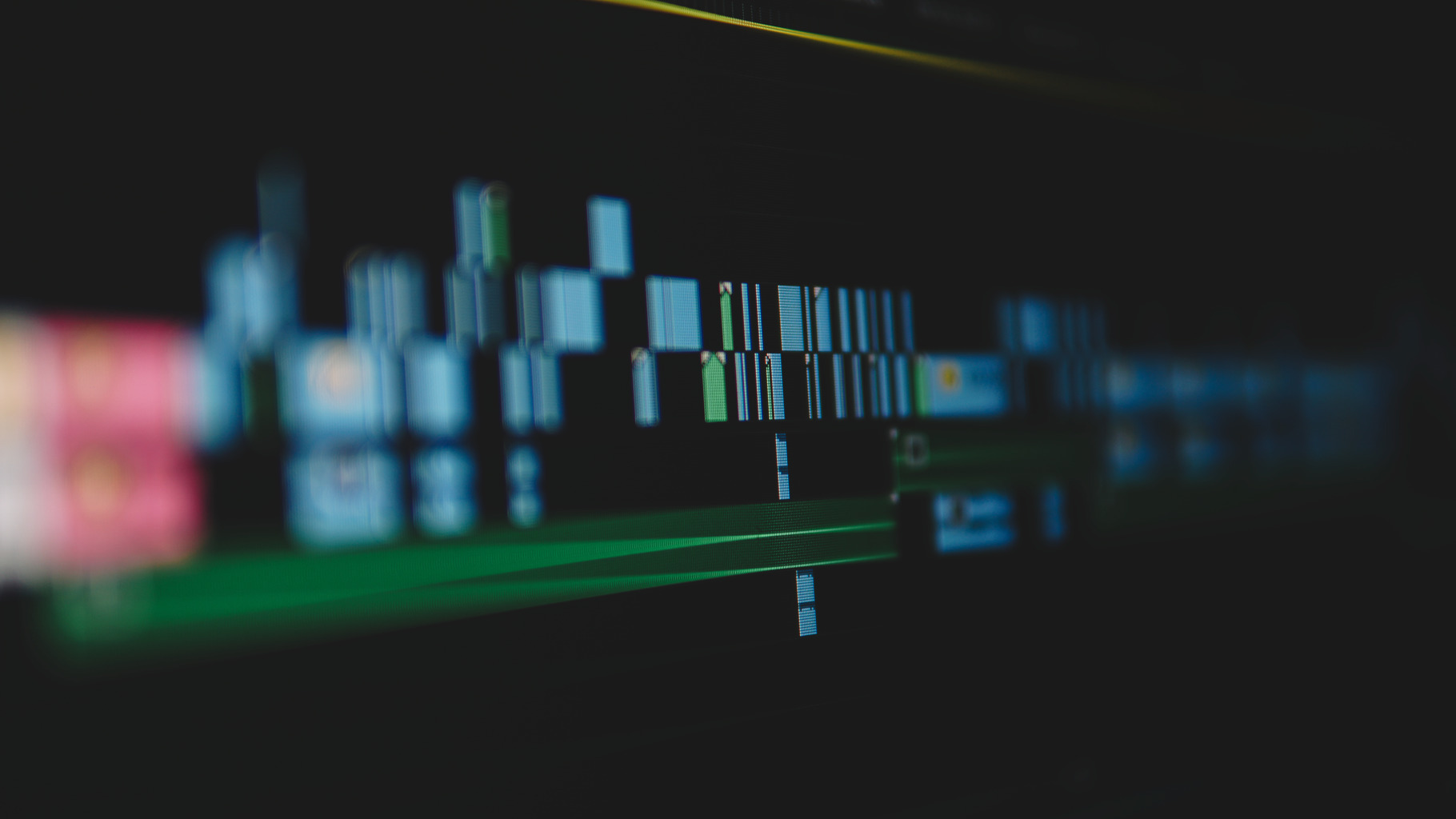 Video editing process featuring video, editing, and technology, a ...