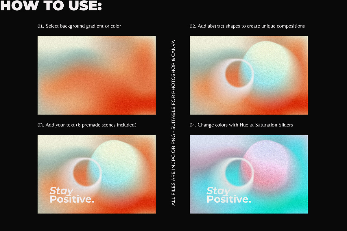 Grainy Gradient Textures CANVA, a Background Graphic by AndrewPixel