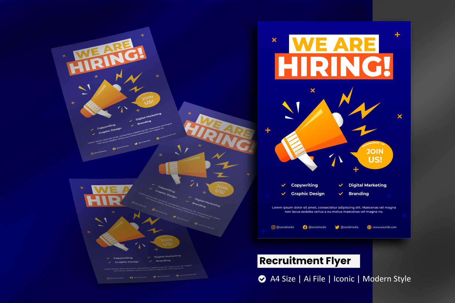 Open Recruitment Flyer Template