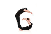 The letter G formed by Gymnast bodies, a Person Photo by Volodymyr Melnyk