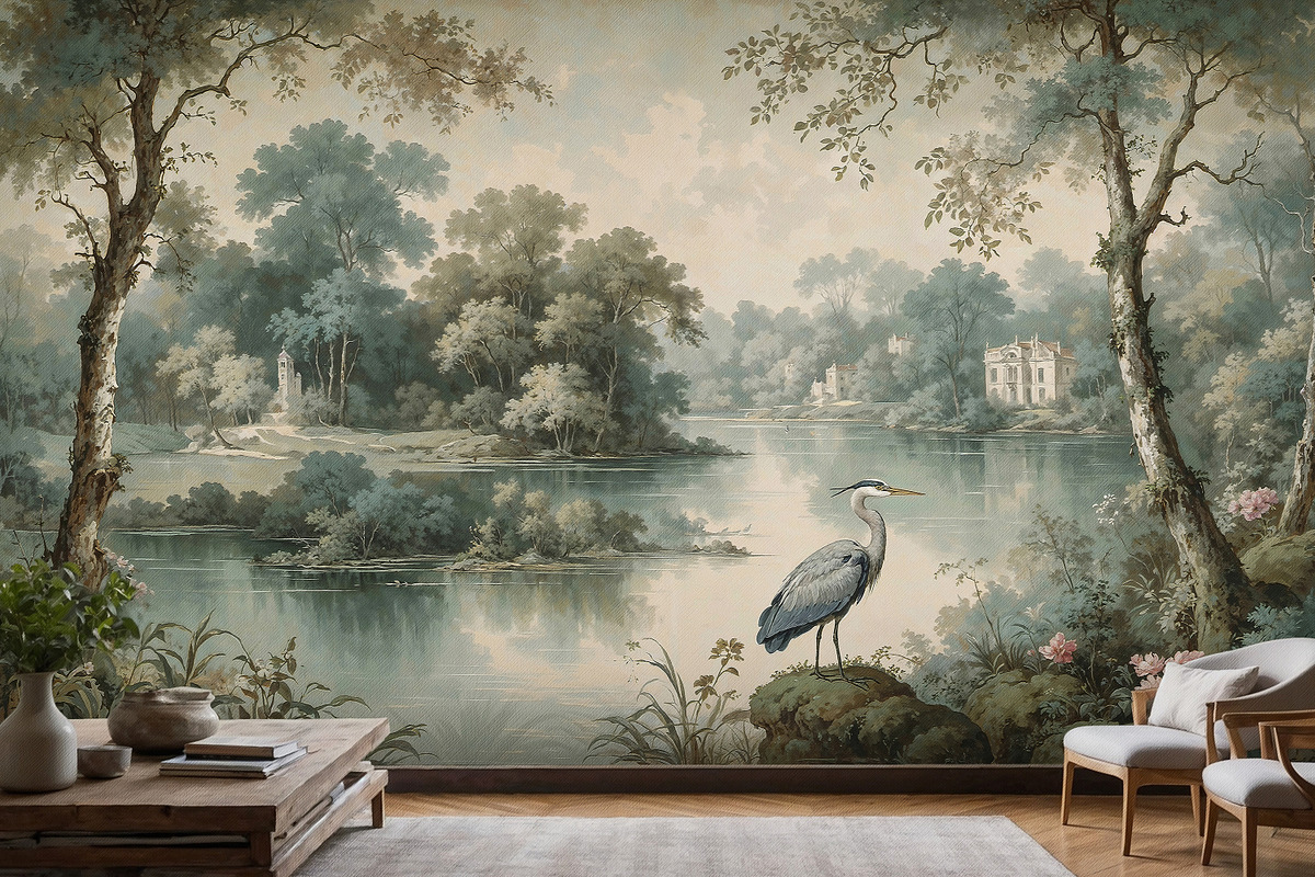 Panoramic Antique Landscape, a Background Graphic by by creative paper