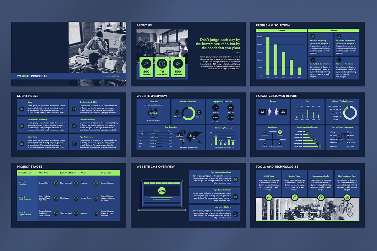 Website Proposal: PPT, Slides, Keynote