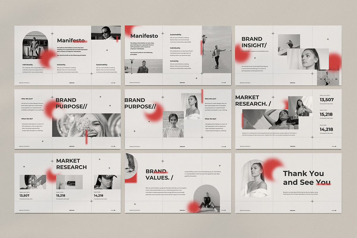 Megumi Brand Strategy - Powerpoint, a Presentation Template by Surotype ...
