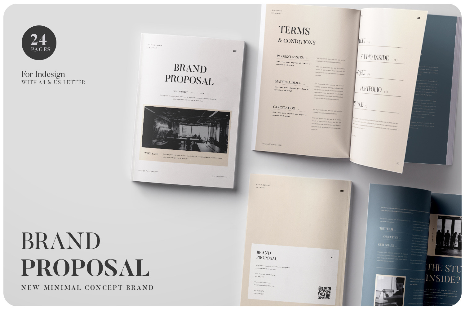 WAERA | Brand Proposal Template | Brochure Templates ~ Creative Market
