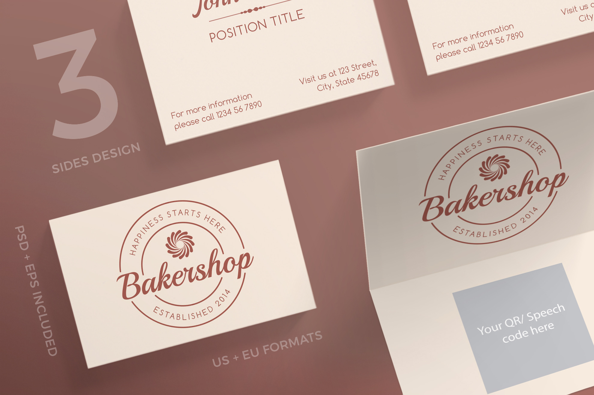 Business Cards | Baker Shop, a Business Card Template by Amber Graphics
