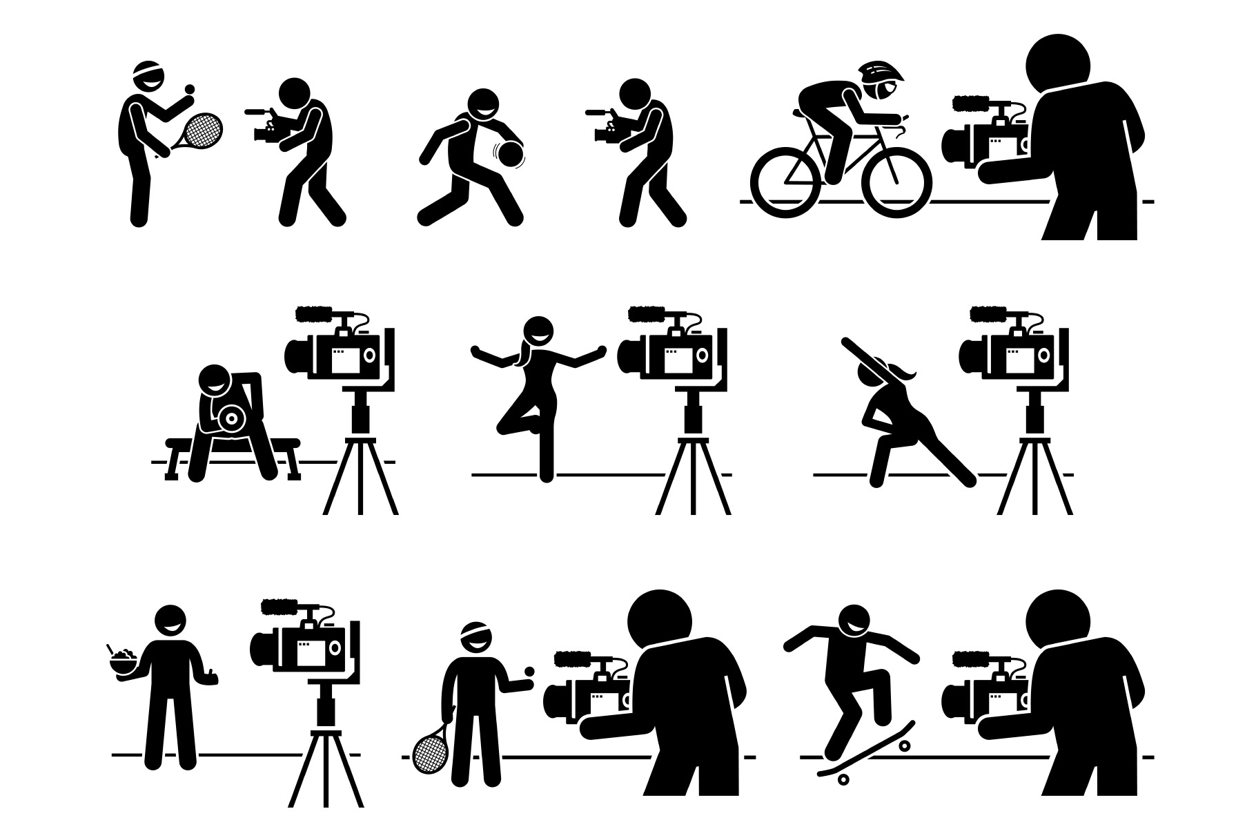 Social Media Internet Influencers, an Icon by Leremy Stick Figures