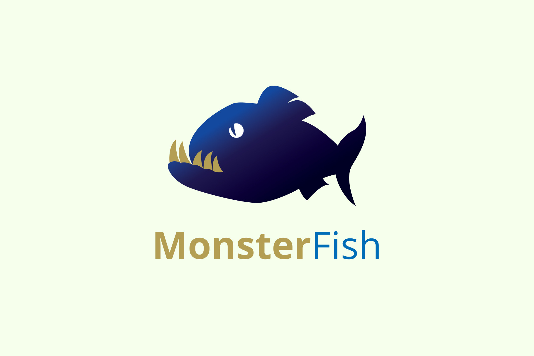 Monster Fish Logo | Branding & Logo Templates ~ Creative Market