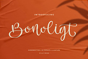 Bonoligt Typeface, a Script Font by alit design