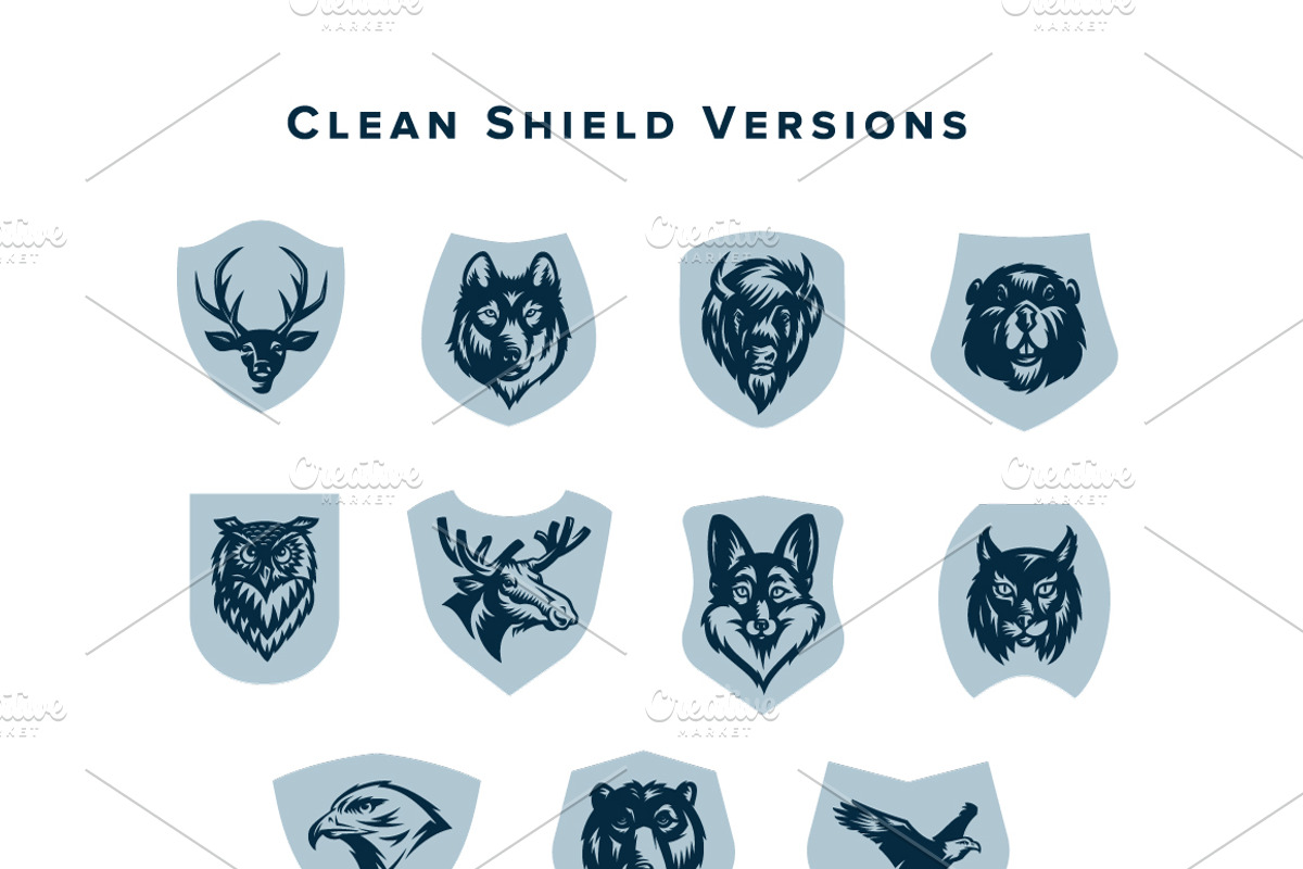 Animals Marks & Badges Bundle, a Branding & Logo Template by Tortugastudios