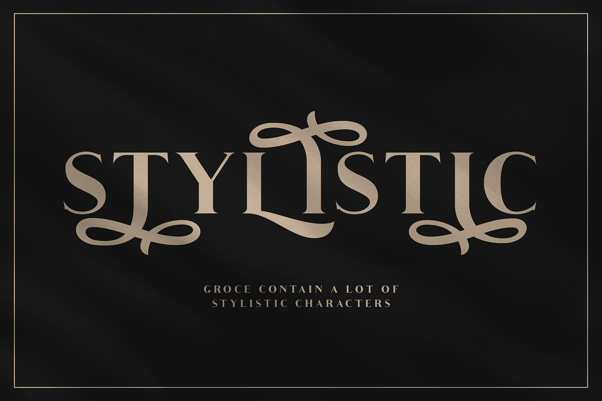 Groce - Stylistic Serif Font, a Serif Font by Craft Supply Co.