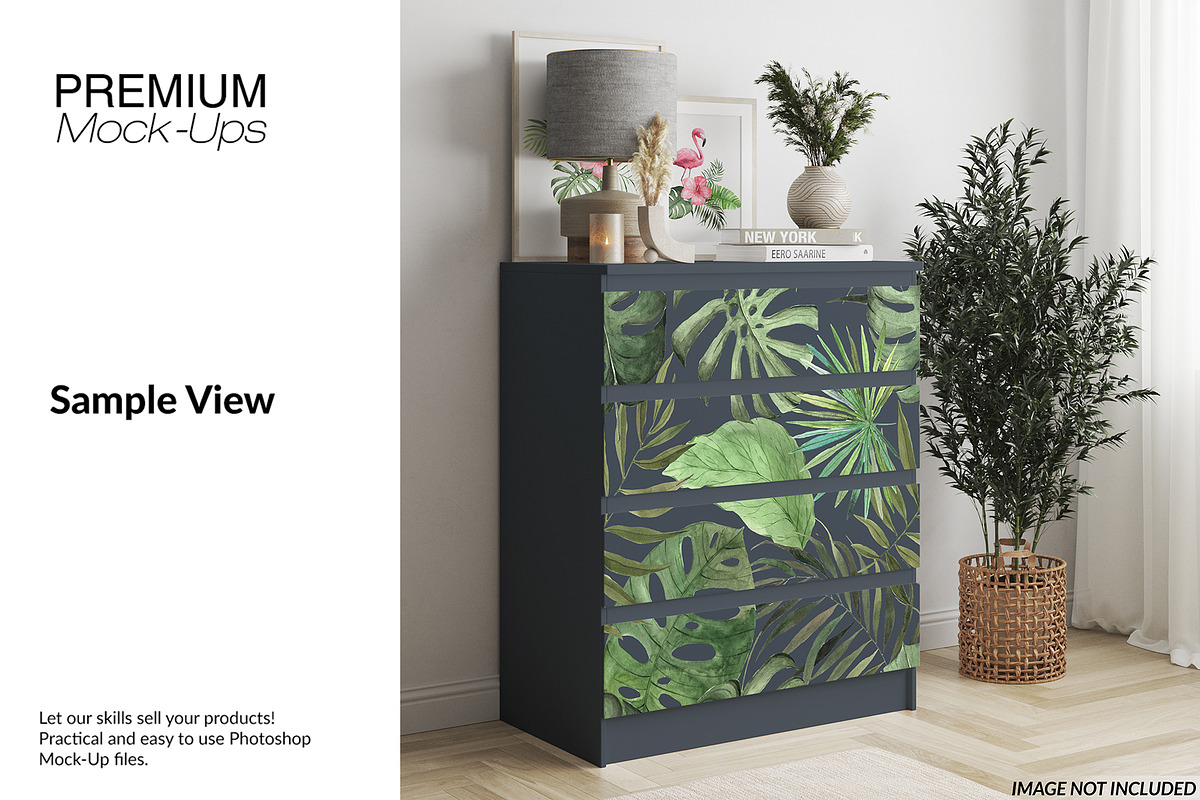 Ikea MALM Decals Mockups, a Product Mockup by mock-ups