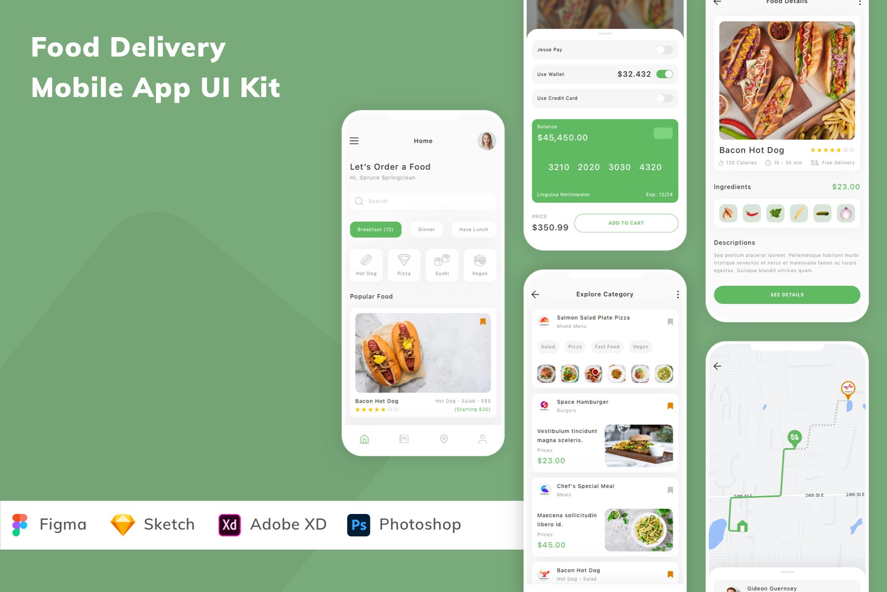 Food Delivery Mobile App UI Kit, an UI Kit Template by Betush ...