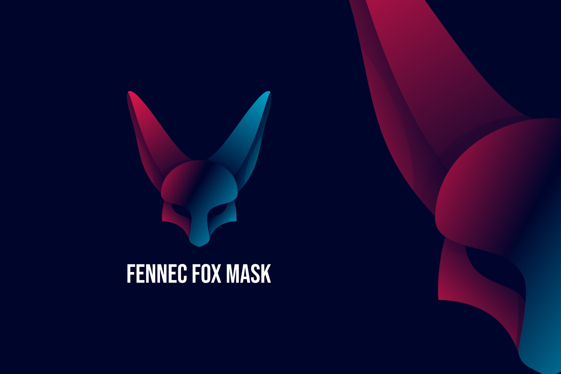 Fennec Fox Gradient Logo, a Branding & Logo Template by Artnivora.Std