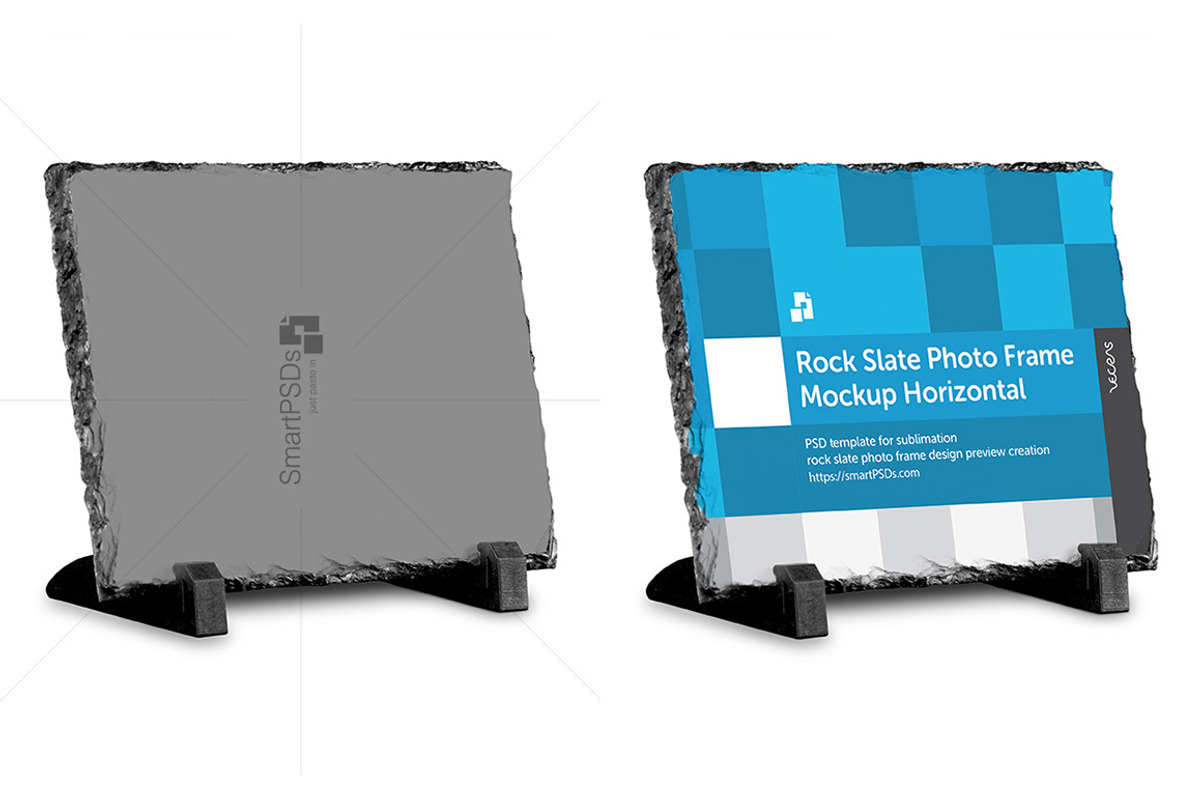 Rock Slate Photo Frame Mockup-, a Household Mockup by VecRas