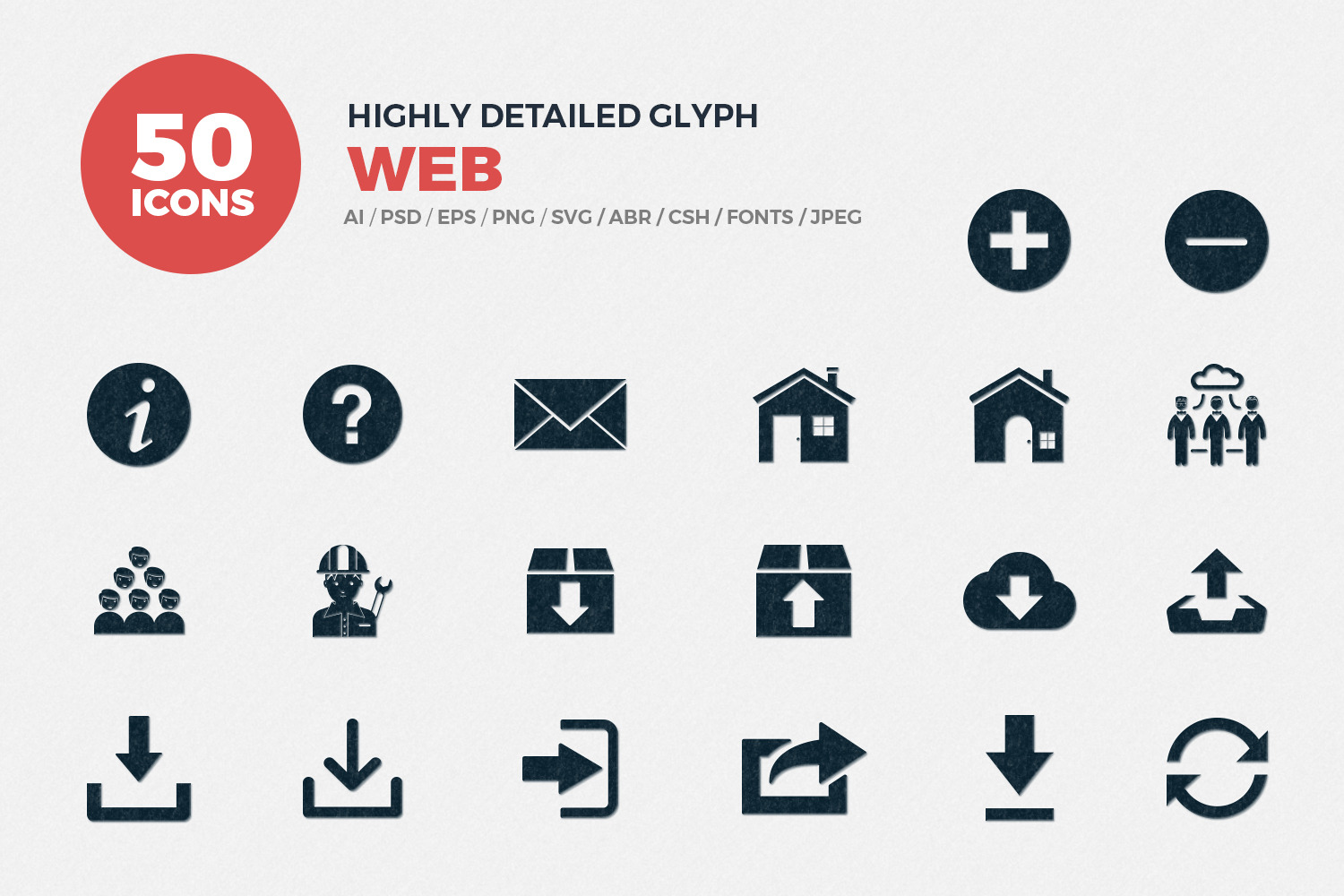Glyph Icons Web Set, a Solid Icon by Jumbo Icons