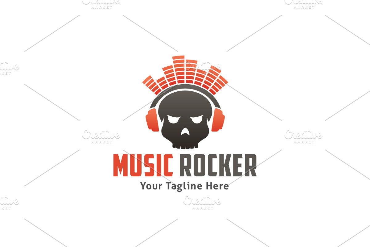 Music Skull Logo, a Branding & Logo Template by Martin-Jamez