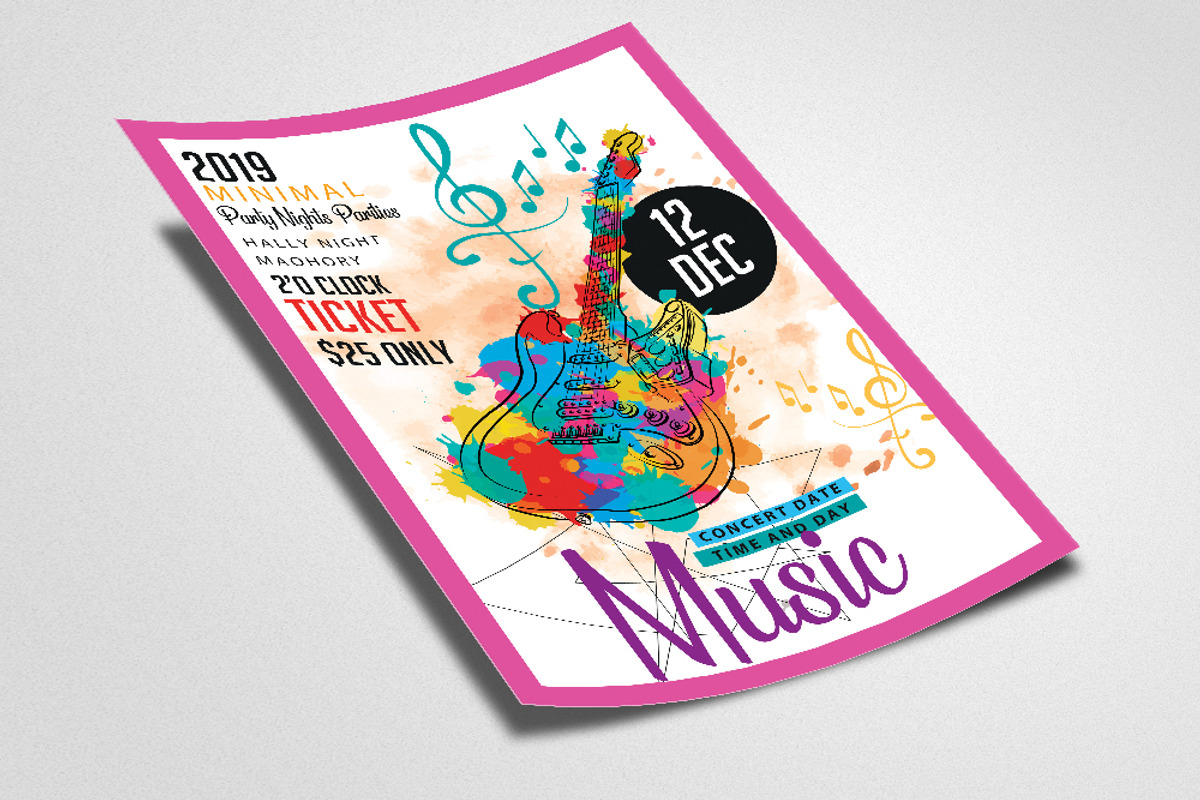 Music Flyer Template, a Flyer Template by Business Flyers
