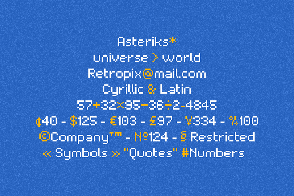 Retropix Pixel Game Font, a Font by alpercakici