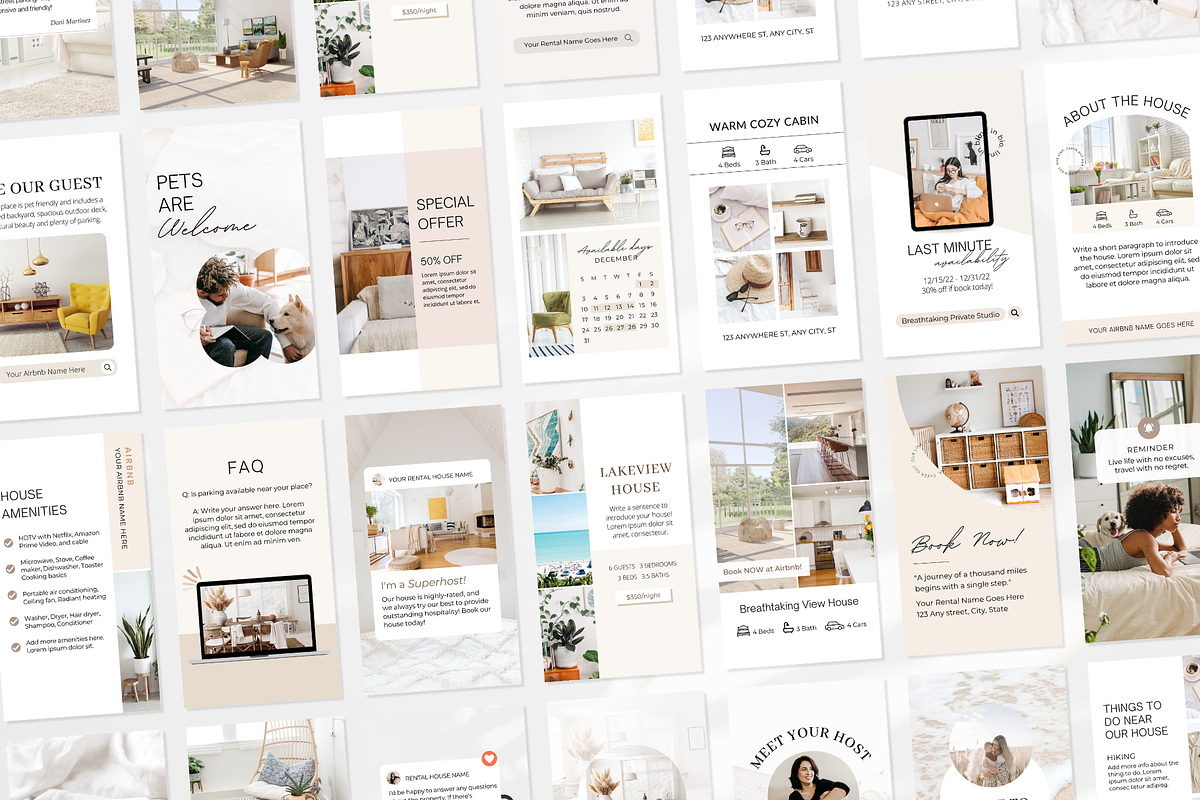 Airbnb Instagram Story Template, a Social Media Template by ShopRShop