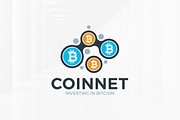 Bitcoin Network Logo Template, a Branding & Logo Template by LOGOMAGINE