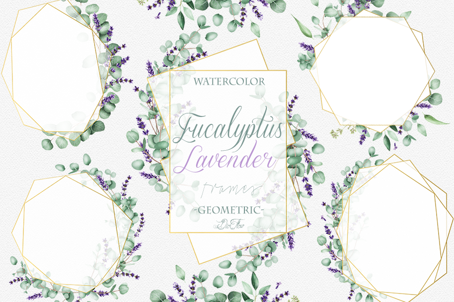 Eucalyptus Lavender Illustration, a Decorative Illustration by DioFlow