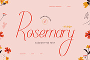 Rosemary Handwritten Font, a Script Font by infernostudio3