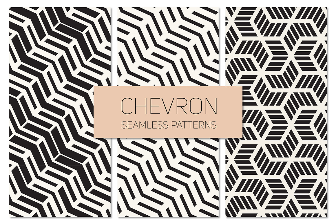Chevron Seamless Patterns Set 3, a Pattern Graphic by Curly_Pat